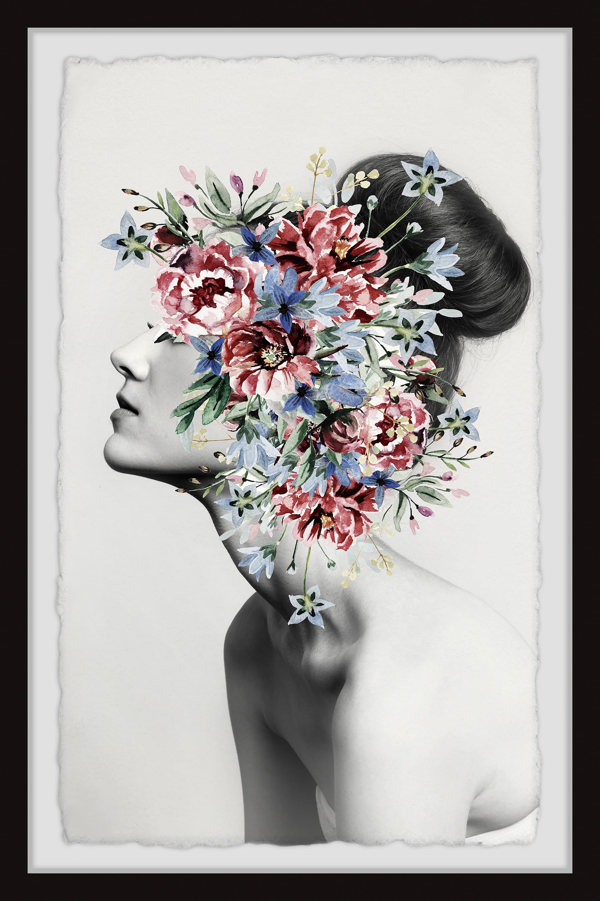 Marmont Hill Floral Thoughts Framed Wall Art - Walmart.com