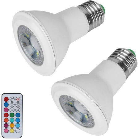 Light Bulb, 40W RGB Color Changing LED Spotlight Bulb with Remote ...