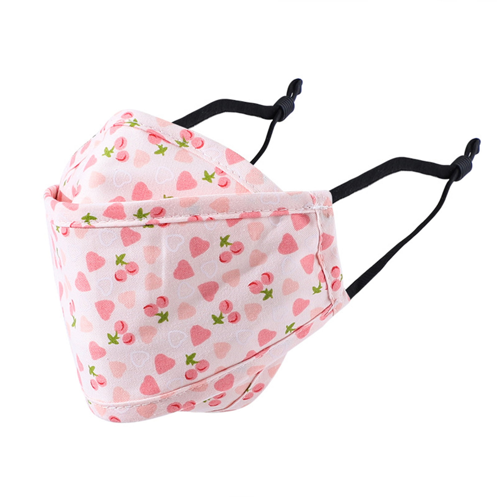 Nokiwiqis Adults Anti-Dust Floral Print Cotton Mask Mouth-Muffle Mouth ...