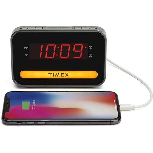Timex - Clock Radio with LED Display, USB Charging and Nightlight ...