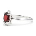 GEMHUB 2.64 Ct. Ruby Pear Solitaire Ring 925 Sterling Silver ...