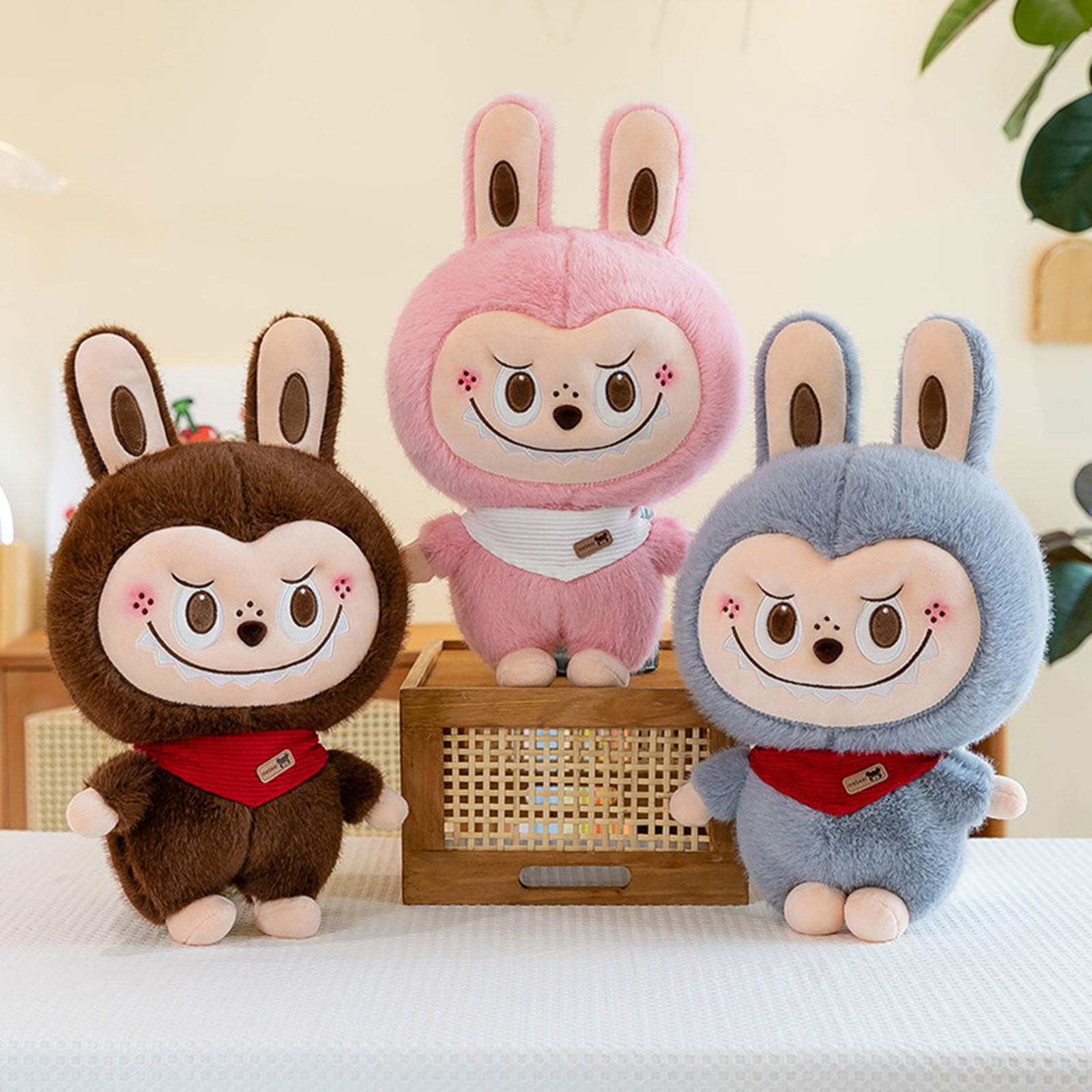 3PCS Labubu Peluche Juguetes Labubu 7.8in Peluche Muñeca Ropa Labubu ...