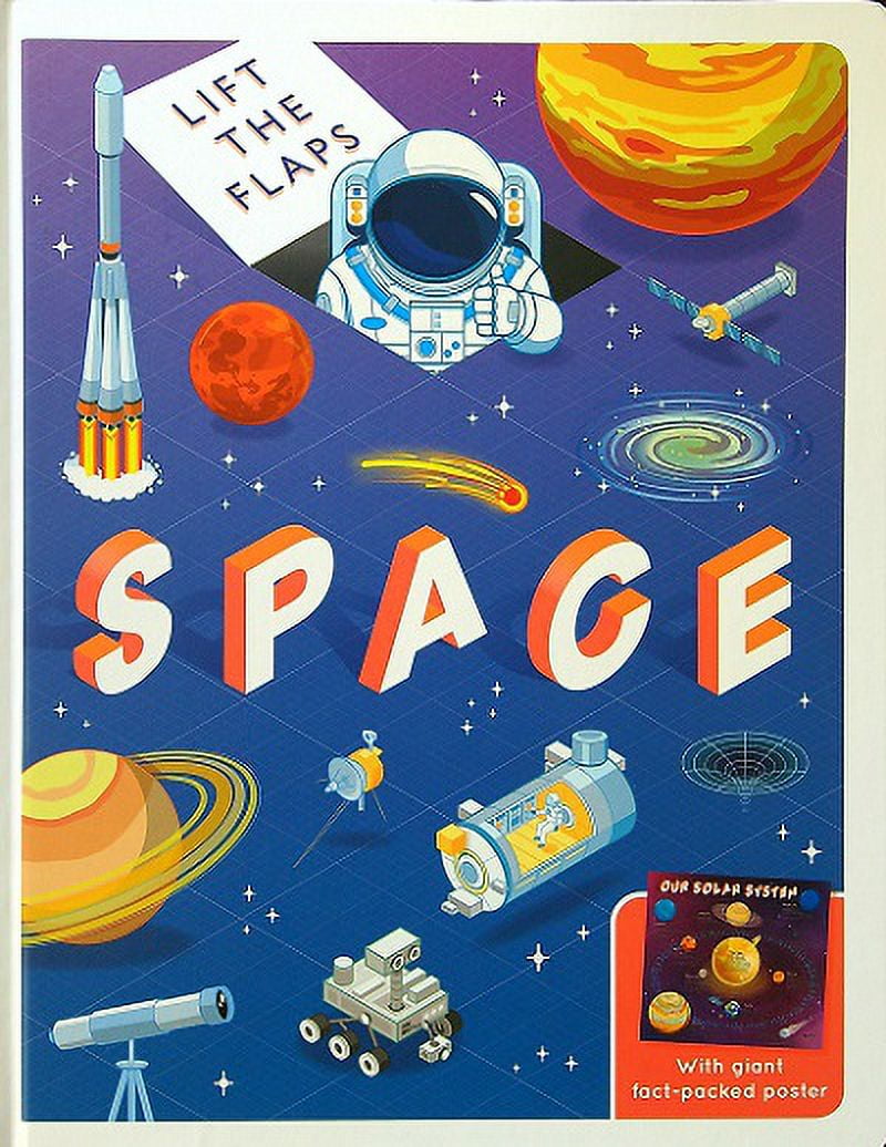 Space: Lift the Flaps With Giant Fact-Packed Poster - Walmart.com