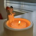 Kitten Candle Holder,Cute Cat Aromatherapy Candle Holder, Cat Warming ...