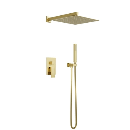 Dion Series 39 in. 2-Jetted Shower Tower with Heavy Rain Showerhead and ...