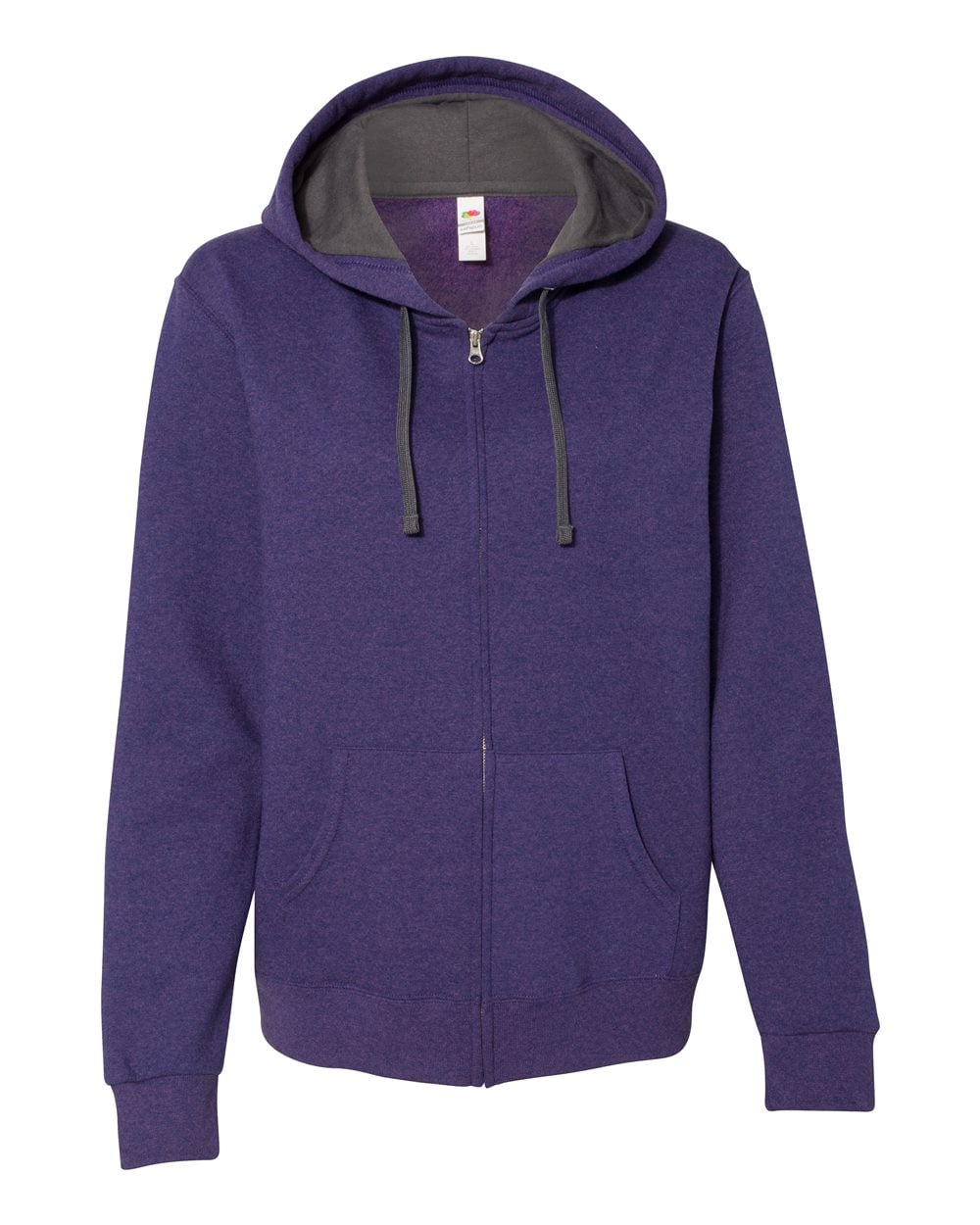 Fruit of the Loom Women's Sofspun® Full-Zip Hooded Sweatshirt LSF73R Heather Grape S - Walmart.com