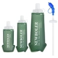 Collapsible Soft Water Bottle 100% Leak Proof TPU Hydration Flask 300ml ...