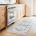 2'x6' Machine-washable Runner Rug for Kitchen, Stain Resistant Non-Shed ...