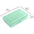 Sterilite Small Pencil Box Plastic, Green Tint - Walmart.com