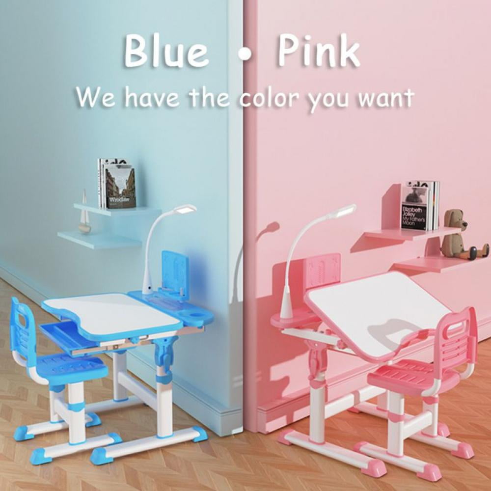 Kids Desk Height Adjustable Children Study Table And Chair Set Childs kids-desk-height-adjustable-children-study-table-and-chair-set-childs