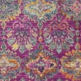 SAFAVIEH Madison Britton Geometric Floral Area Rug, Fuchsia/Blue, 6' x ...