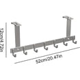 Adjustable Over Door Hooks for Towel Coat Rack Bathroom Dormgray-C 7 ...