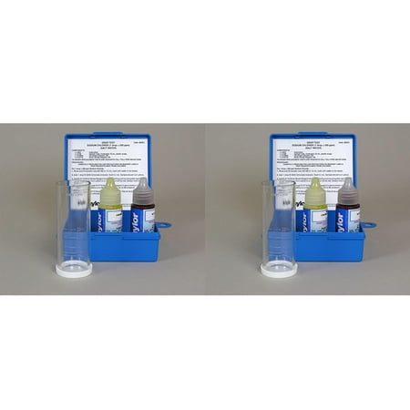 Taylor K-1766 Liquid Pool Spa Sodium Chloride Salt Water Drop Test Kit ...