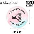 Koyal Wholesale Round Small Business Labels, Watercolor Please Leave A Review & Share Your ...