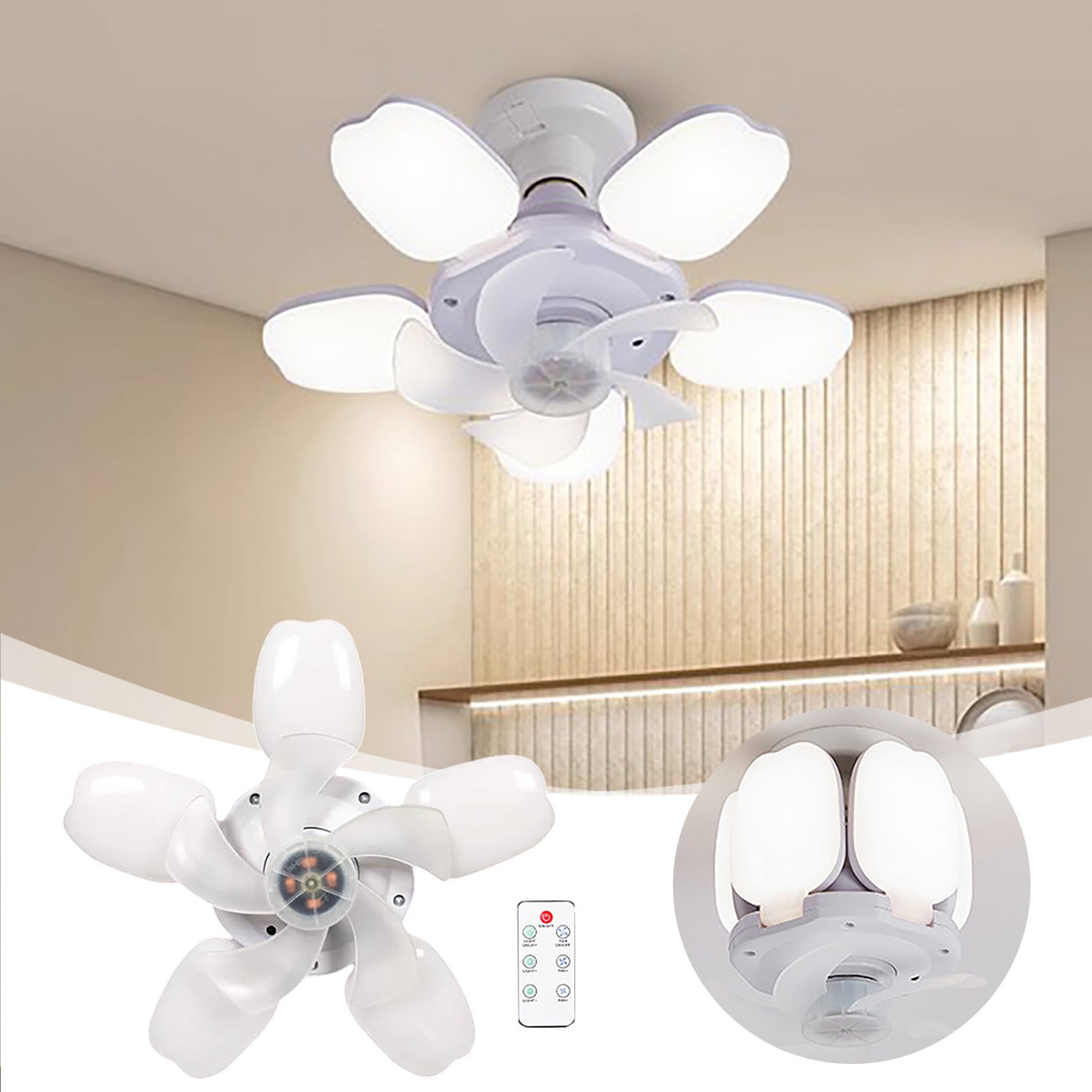 Click here for Bagmrteho Led Garage Light With Fans Socket Fan Li... prices