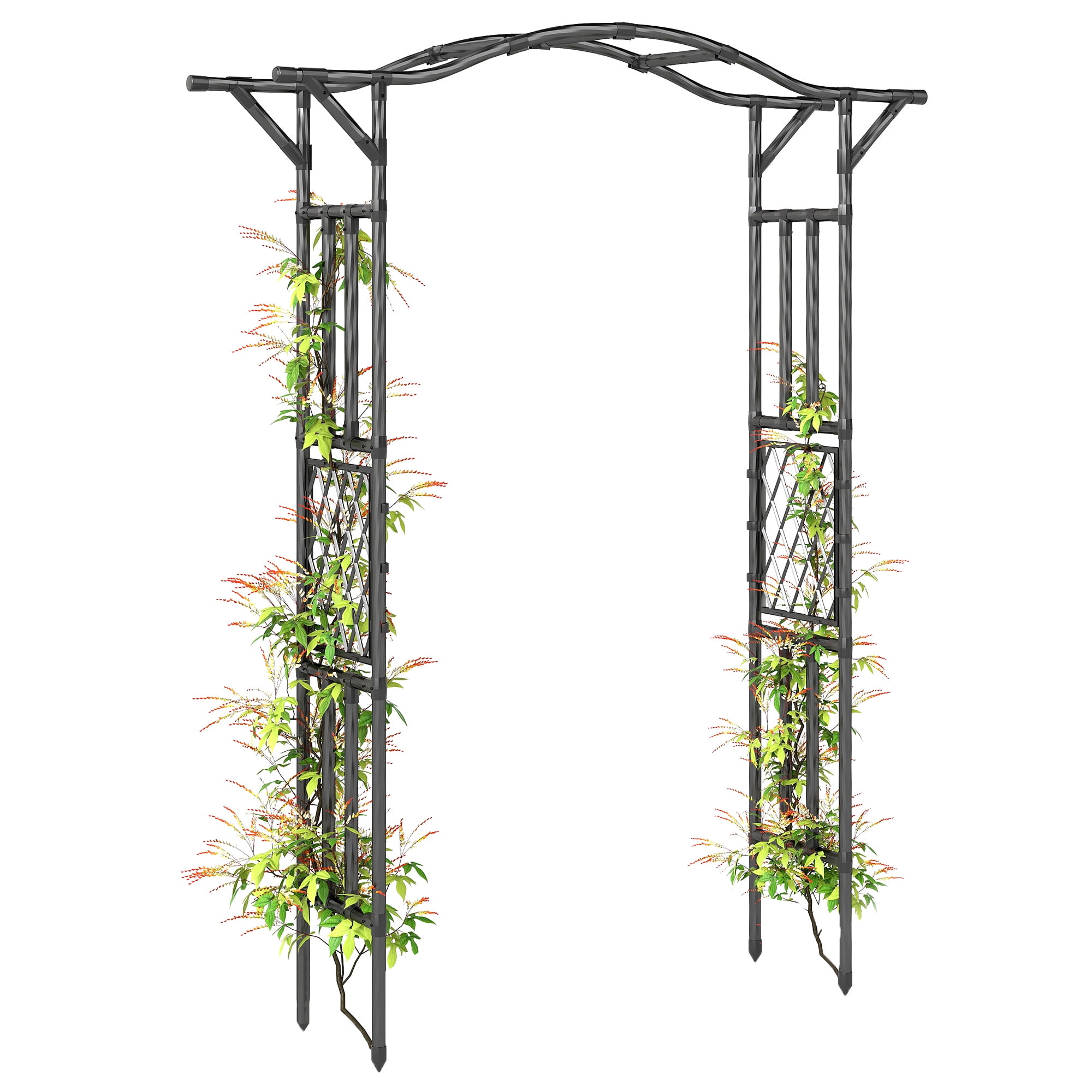 Click here for Outsunny Garden Arch With Extended Top  Outdoor Tr... prices