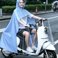 difdany High Visibility Electric Scooter Rain Poncho with Clear Shield ...