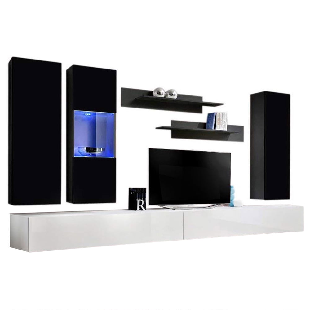 Fly E 30TV Wall Mounted Floating Modern Entertainment Center - Walmart.com