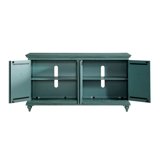 Bowery Hill Modern / Contemporary Rustic Turquoise Solid Wood 65" TV ...
