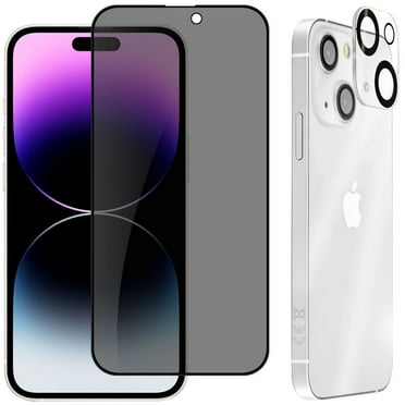Entronix Privacy Tempered Glass Screen and Lens Protector for iPhone 14 Pro Max, Anti-Spy, 2 ...