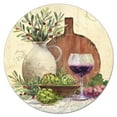 CounterArt "Rustic Wine" Tempered Glass Lazy Susan Turntable 13 ...