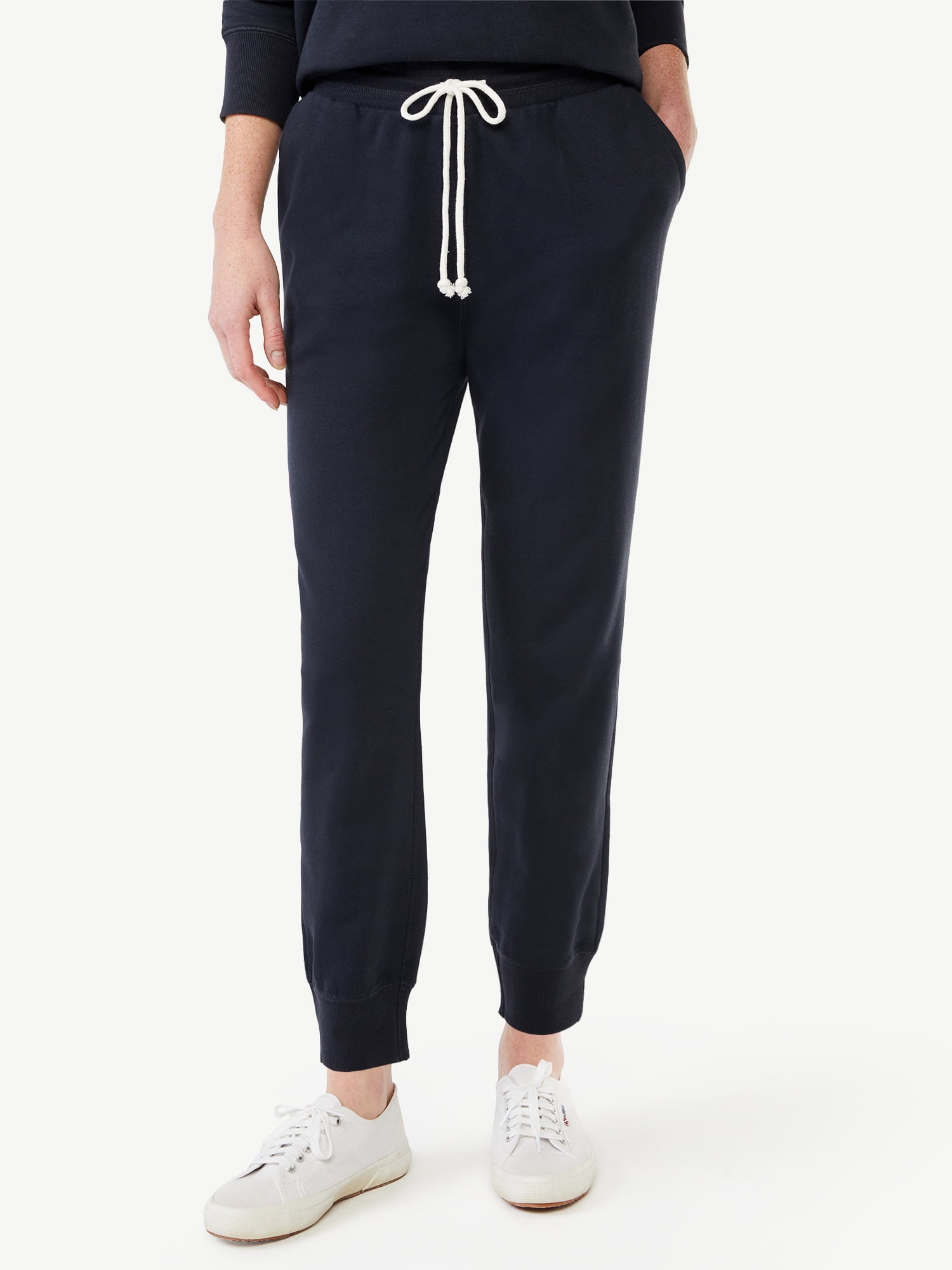Free Assembly Women's Ribbed Cuff Sweatpants - Walmart.com