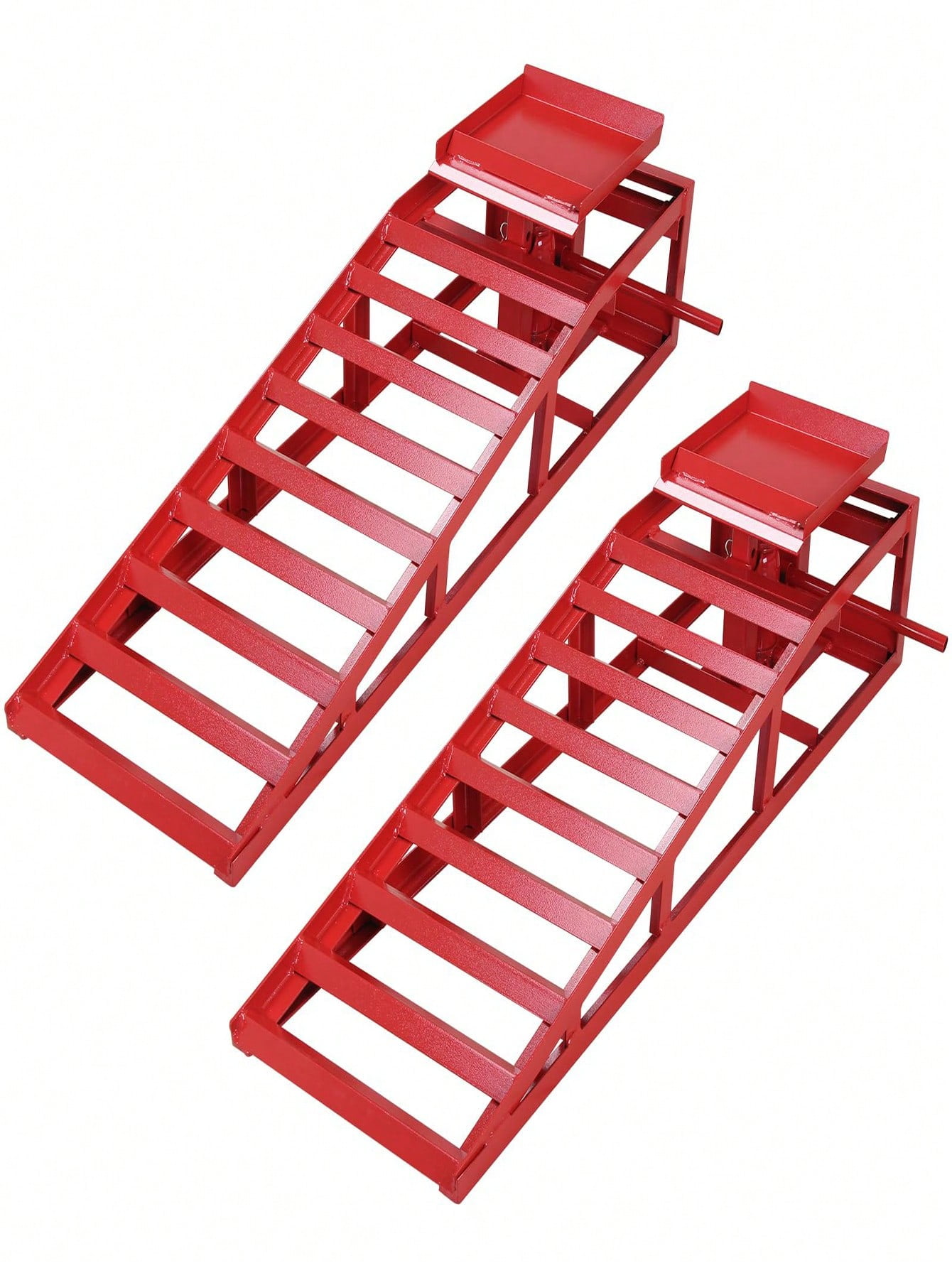2 Pack Hydraulic Car Ramps Heavy Duty Steel Car Lift Service Ramps ...