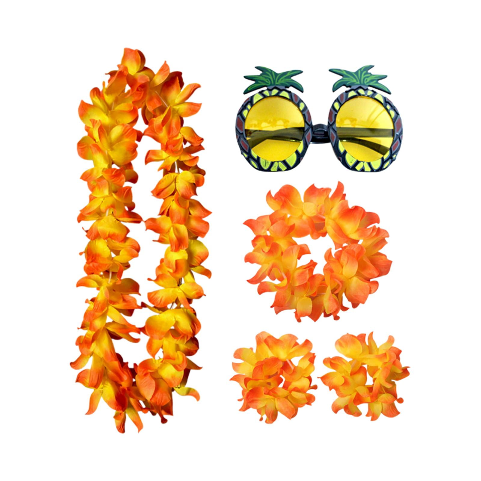Conjunto de traje hawaiano Yinane Falda Hawaiana Naranja | Bodega ...