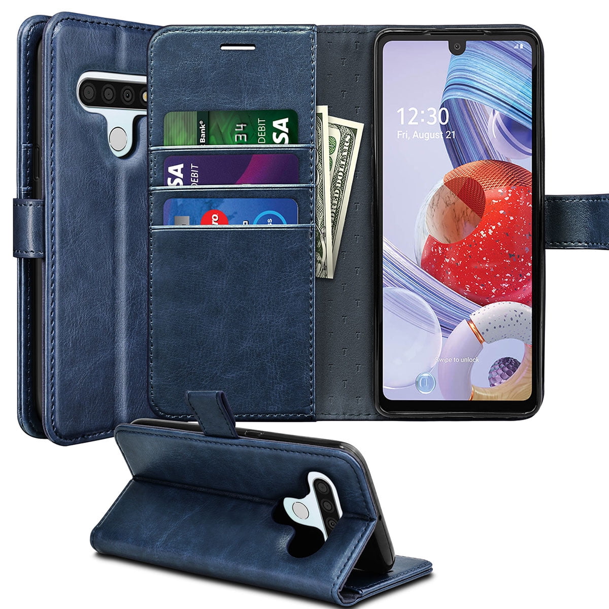 LG Stylo 6 Case, 2020 LG Stylus 6 Wallet Case,Takfox [RFID Blocking ...