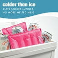 Cool Coolers by Fit + Fresh, Reusable XL Soft Ice Packs, 2pk, Hot Pink ...