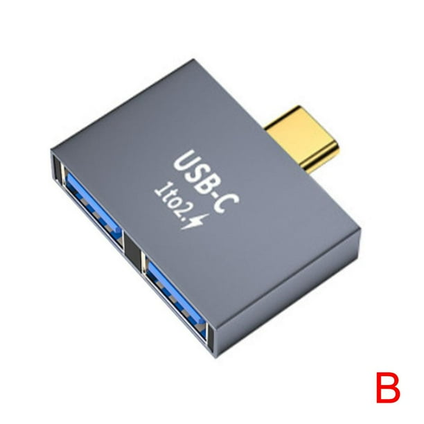 1 to 2 USB C Male to Dual USB C Female Data Transfer Splitter Type-C F9A8 - Walmart.ca