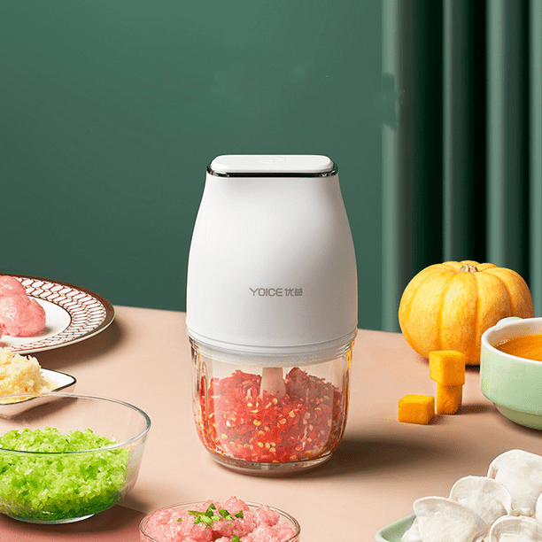 SHENMO Mini Electric Food Processor 300ml 100W Chopper, Small Blender ...