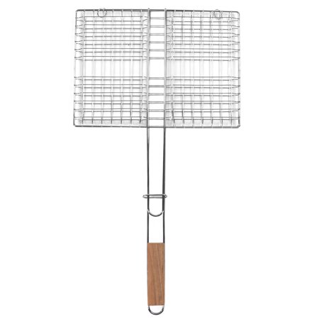 BBQ Grill Basket, Rustproof Fish Grill Basket Grid Design Multipurpose ...