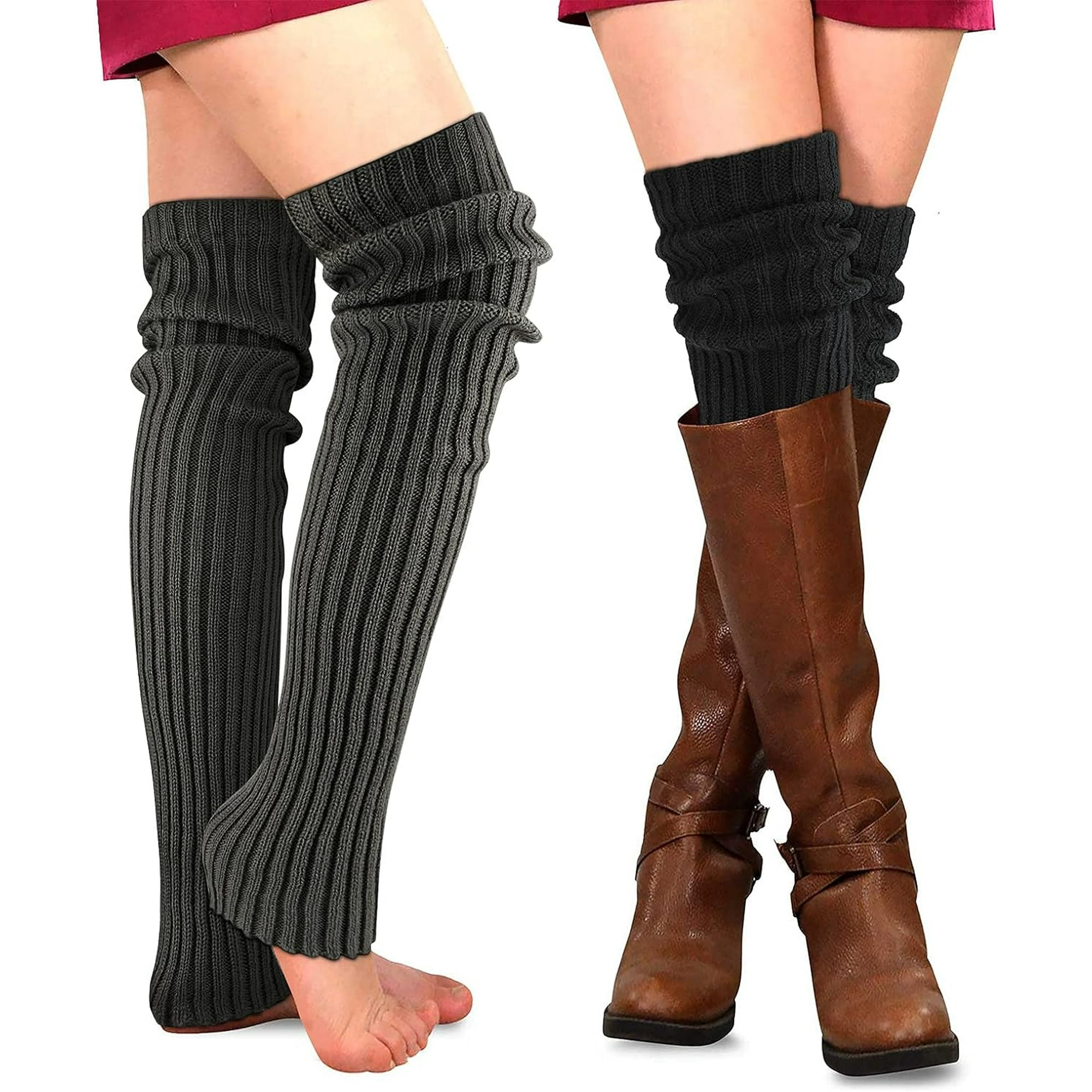 Click here for Phogary 2 Pairs Winter Leg Warmers Thigh High Sock... prices