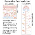 Kids Growth Chart Wall Sticker Nursery Cartoon Rainbow Height ...