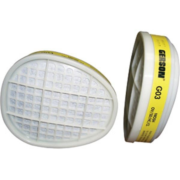 Gerson Signature Select Cartridges, Organic Vapor/Acid Gas, 2/Pkg (2 ...