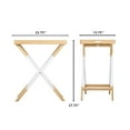 Remus Folding Accent End Table - Modern TV Tray - Walmart.com