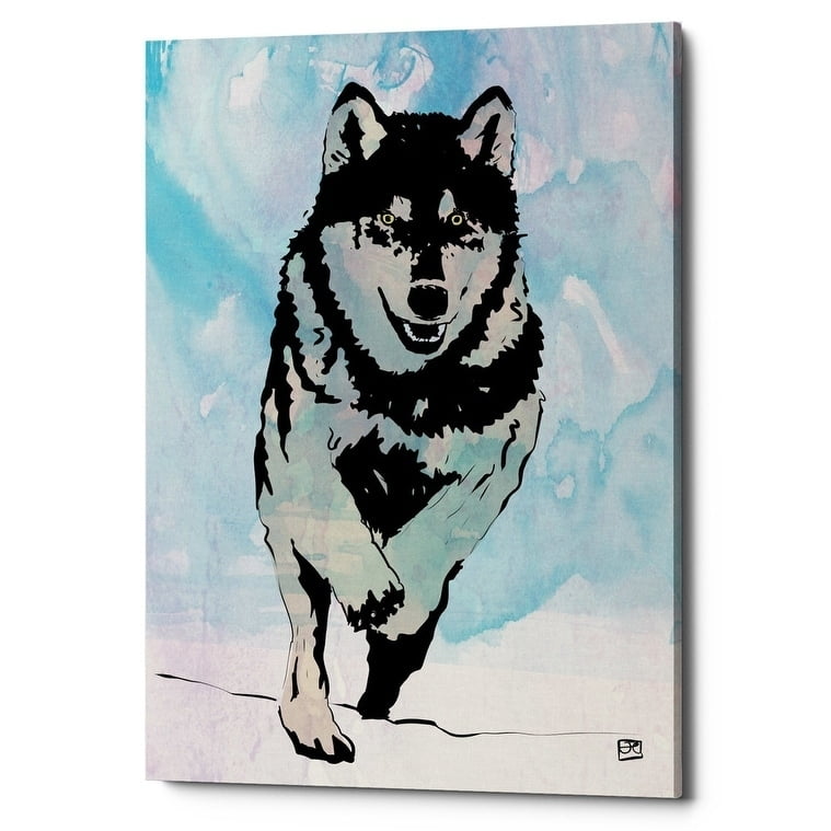 Epic Graffiti "Wolf 2" by Giuseppe Cristiano, Giclee Canvas Wall Art ...