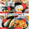 4PACK Large Silicone Cooking Spatulas and Spoons, Slotted and Solid ...