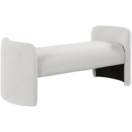 Peyton Cream Boucle Fabric Bench | Walmart Canada