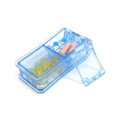 Pill Box, Pills Are Divided And Stored In One Portable Cutting Pill ...