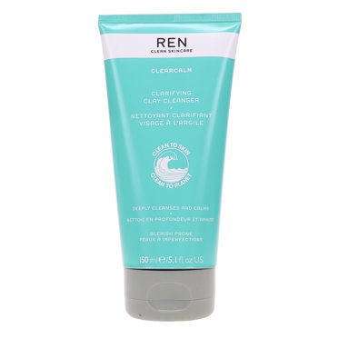 REN ClearCalm 3 Clarifying Clay Facial Cleanser, 5.1oz - Walmart.com