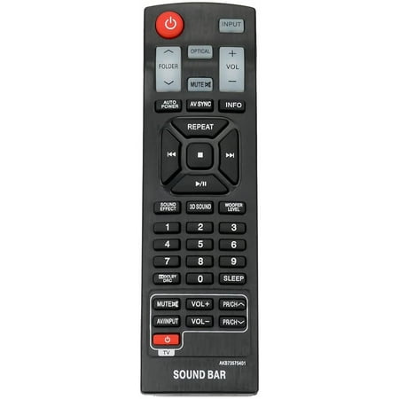 New AKB73575401 Replacement Soundbar Remote Control fit for LG Sound ...
