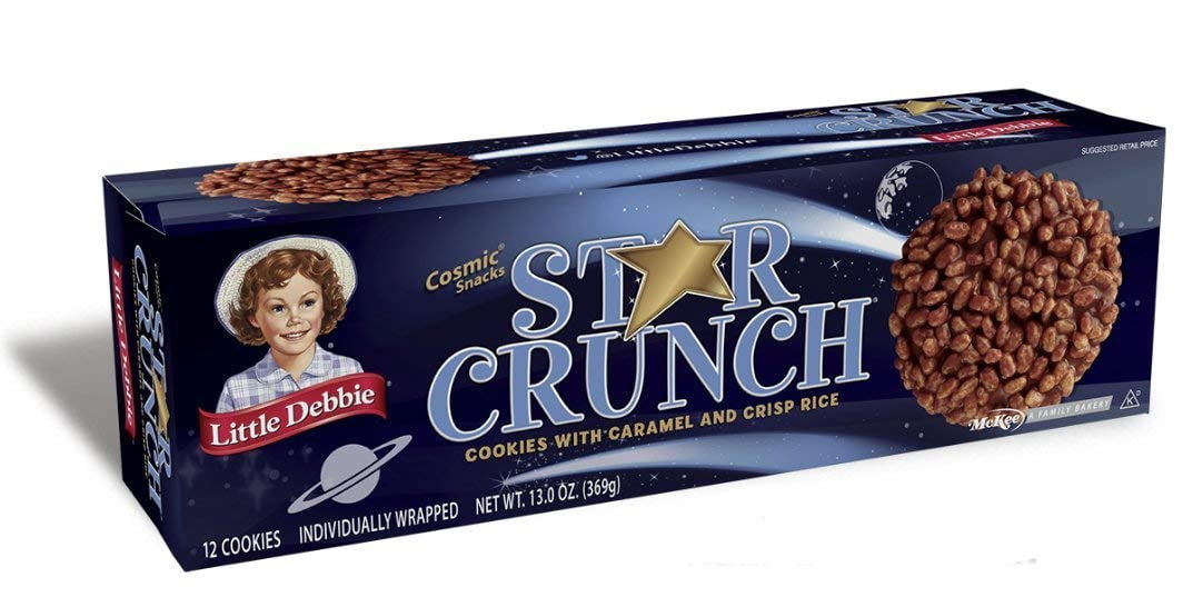 Little Debbie Star Crunch Cookies (12 count) 13 oz Box - Pack of 6 ...