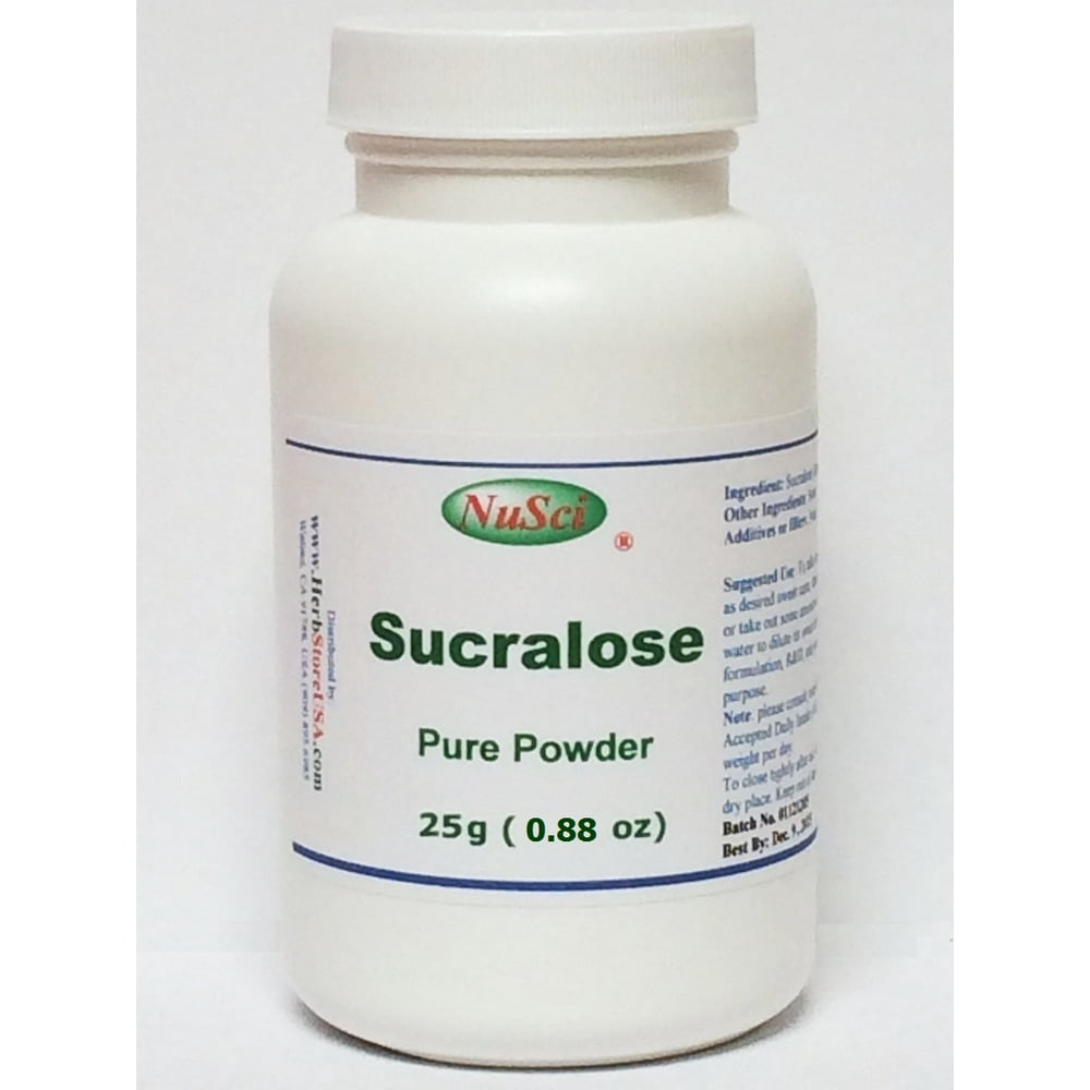 NuSci Sucralose Pure Powder 25g (0.88 oz) no calories 600 times sweeter ...