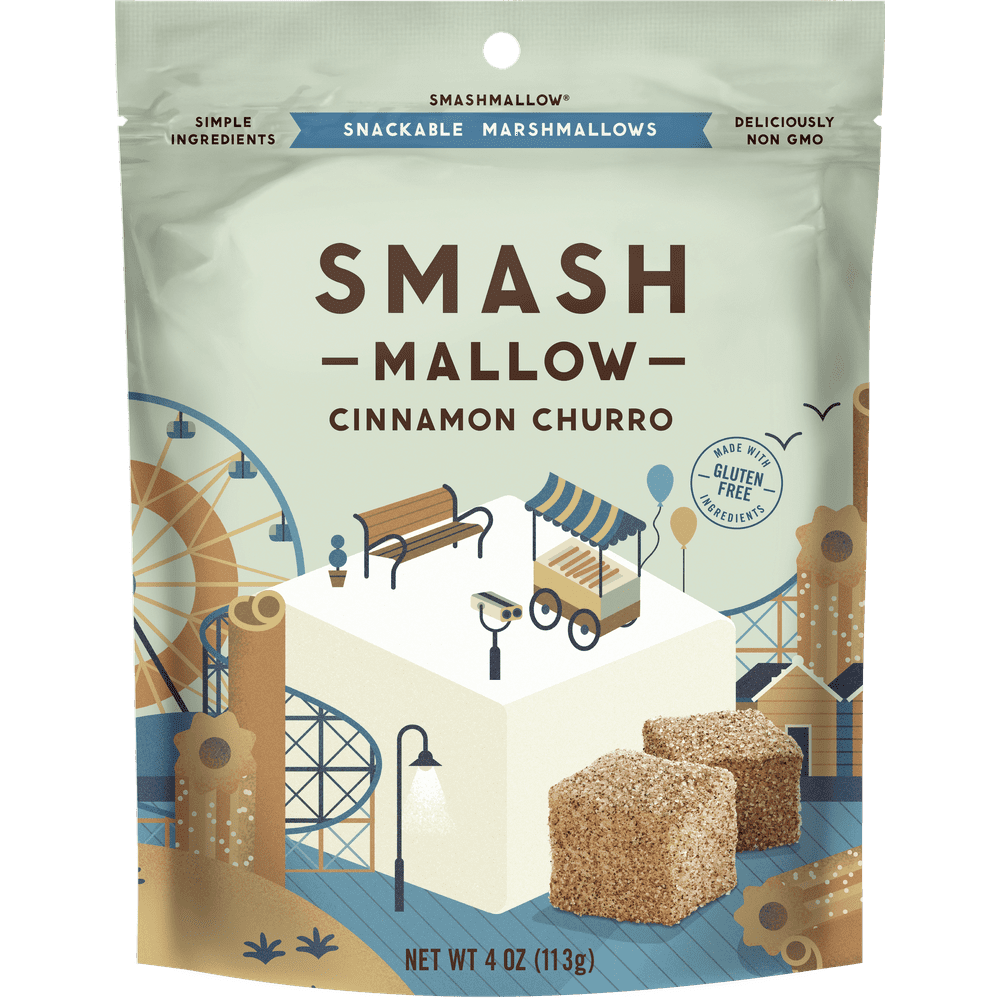 Smashmallow Snackable Marshmallows Cinnamon Churro, 4 Oz - Walmart.com ...