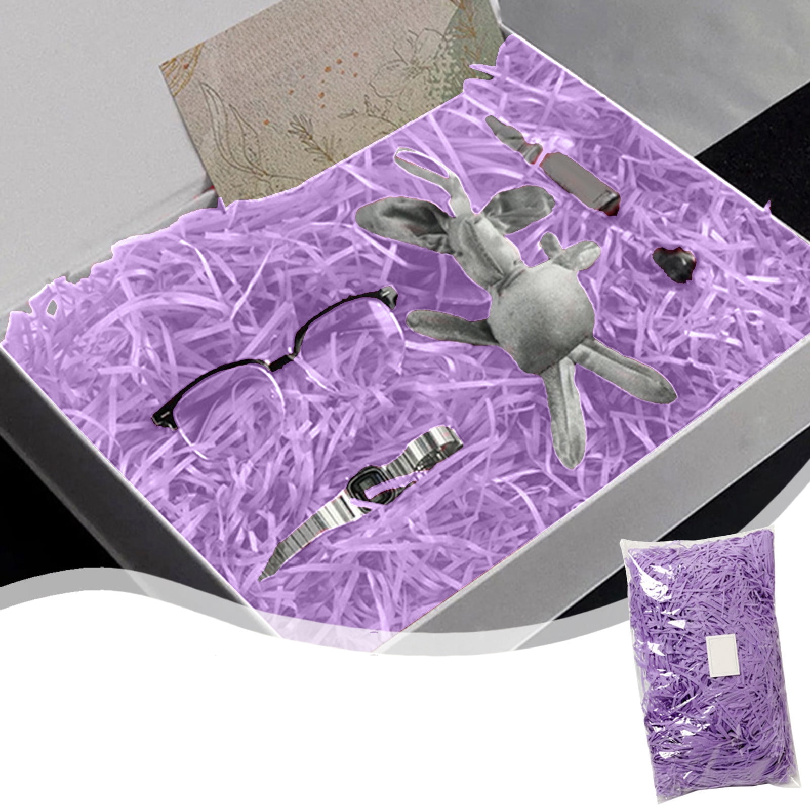 Papel Triturado Multicolor para Cajas de Regalo, Bolsa de 100 G, Ideal para Bodas y Cumpleaños ...