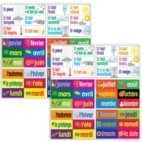 Poster Pals PSZP135-2 3.75 x 9 in. French Multipurpose Card Set - Set ...