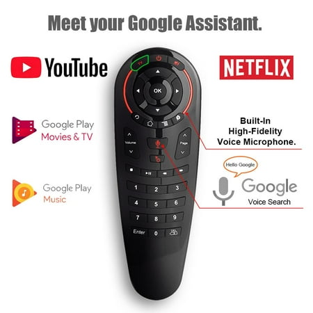 G30 2.4G Wireless Voice Air Mouse 18 Keys Gyro Sensing for computers ...