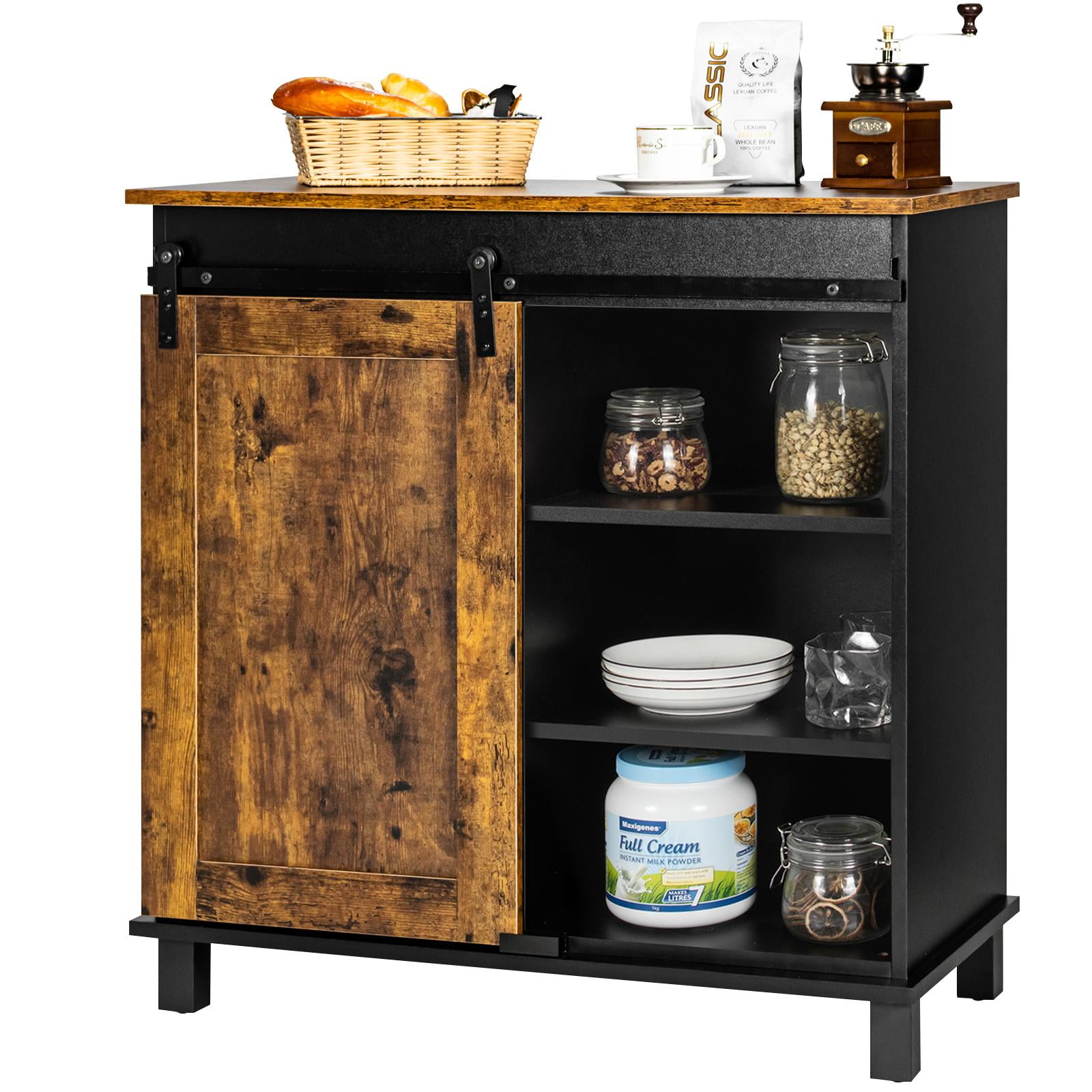 Click here for Giantex Sideboard  Coffee Bar Station W/Sliding Ba... prices